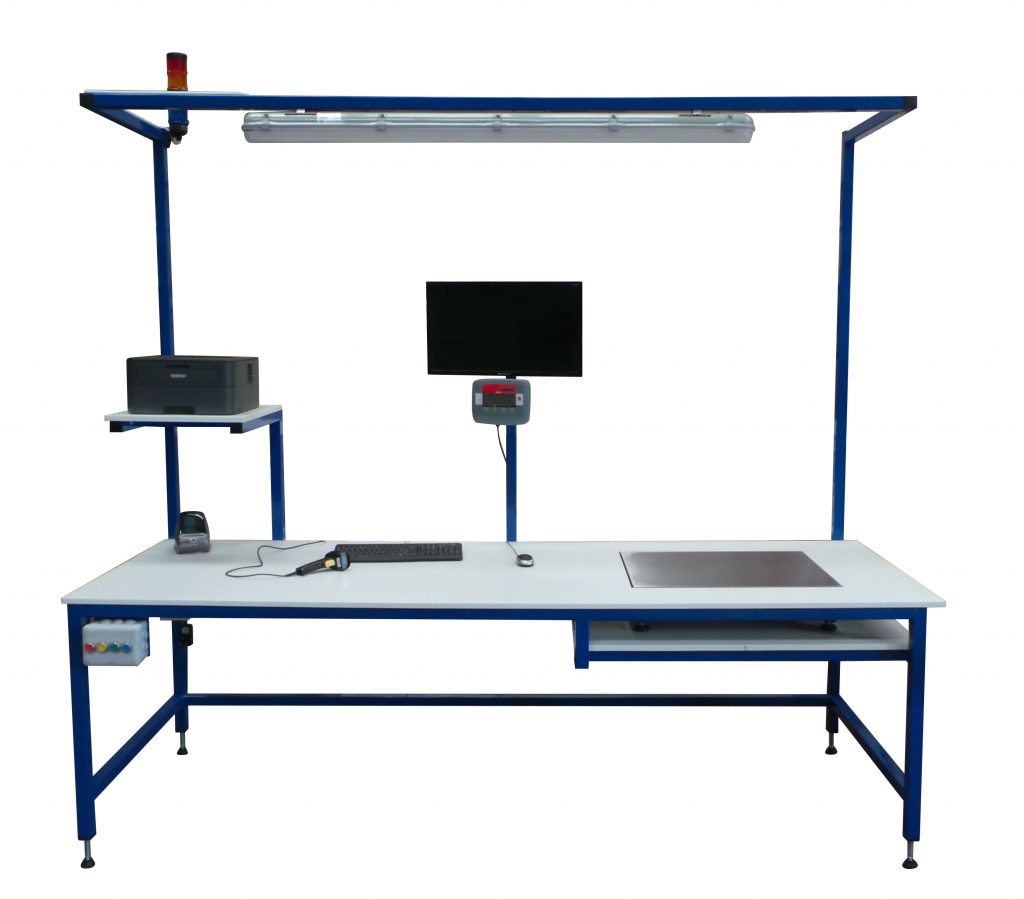 Workstation lighting - Packing Tables by Spaceguard Workstation lighting - Packing Tables by Spaceguard