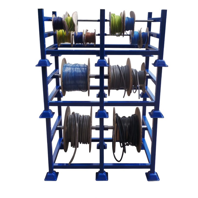 Cable Drum Storage Rack (Complete) - Packing Tables by Spaceguard