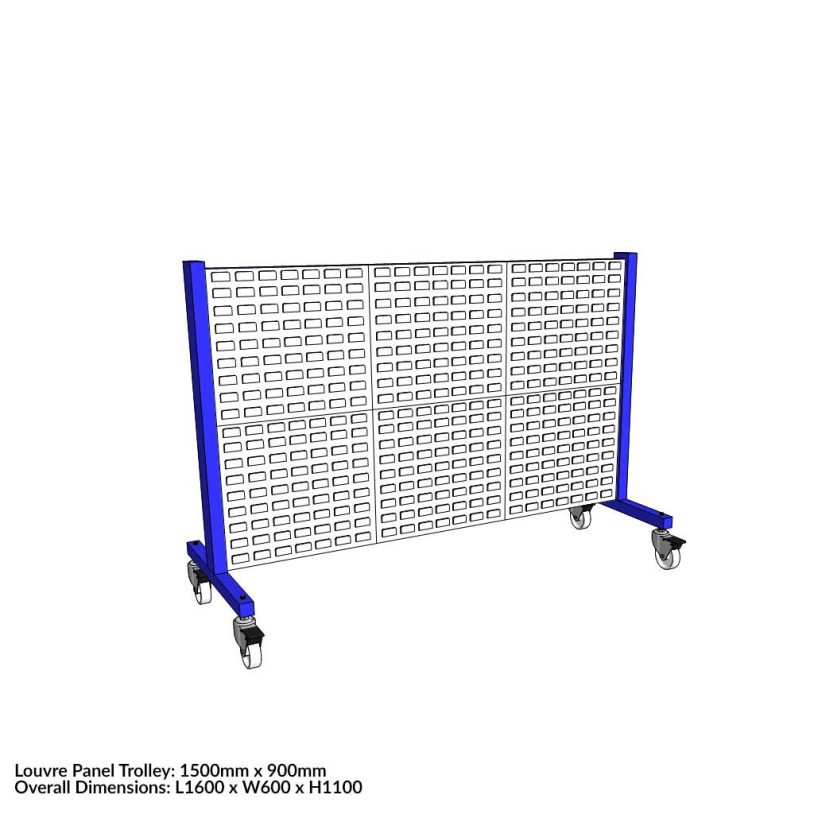Louvre Panel Trolley - Various Sizes - Packing Tables by Spaceguard