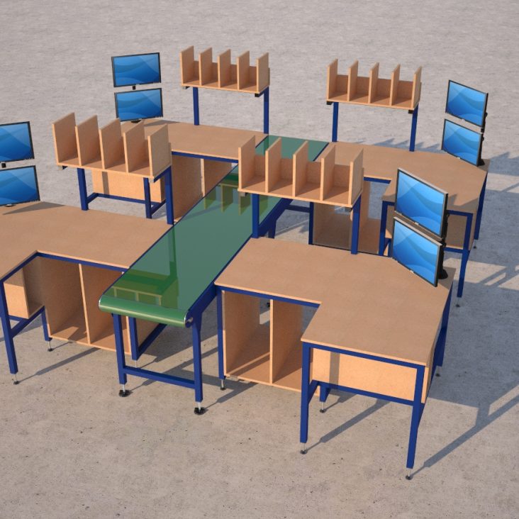 Bespoke Benches - Packing Tables by Spaceguard