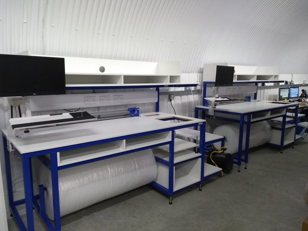 Packing Tables with accessories (Lower Roll holder & Cutter) - Packing ...