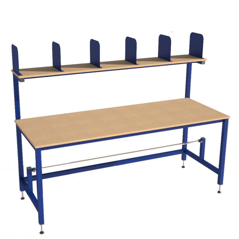 Packing Table with Dividers & Roll Holder - Packing Tables by Spaceguard