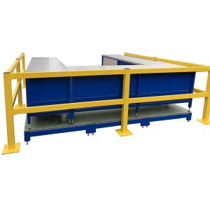Lift Up Rail Barriers - Packing Tables by Spaceguard
